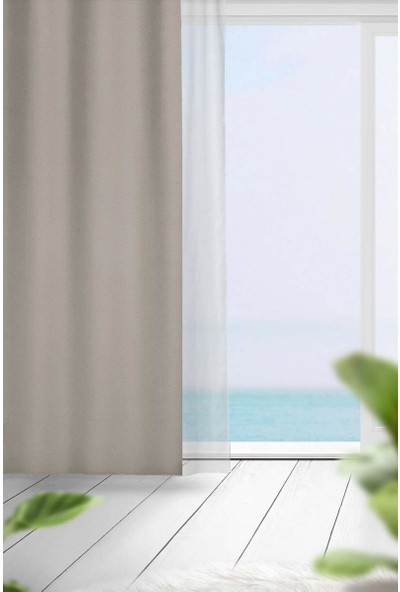 Premier Home Fon Perde Bej 140X270 Tek Kanat Premier Home Fon Perde Bej 140X270 Tek Kanat