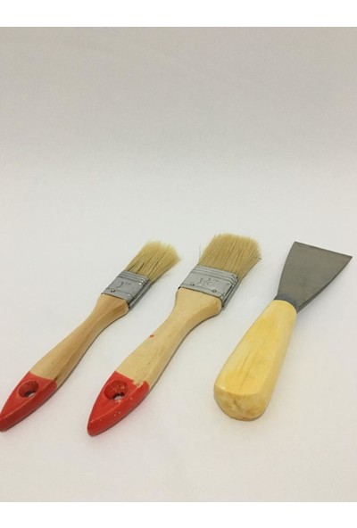 Real Boya Fırça Seti 2 Fırça ve Spatula