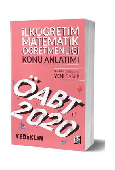 Yediiklim Yayınları 2020 ÖABT İlköğretim Matematik Öğretmenliği Konu Anlatımı Yediiklim Yayınları 2020 ÖABT İlköğretim Matematik Öğretmenliği Konu Anlatımı