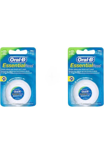 Oral-B Essential Floss 50 m 2 Adet Diş İpi Oral-B Essential Floss 50 m 2 Adet Diş İpi