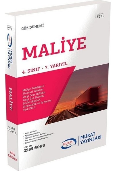 Murat Yayınları Açıköğretim 5571 4. Sınıf Güz Maliye Konu Anlatımlı Soru Bankası Murat Yayınları Açıköğretim 5571 4. Sınıf Güz Maliye Konu Anlatımlı Soru Bankası