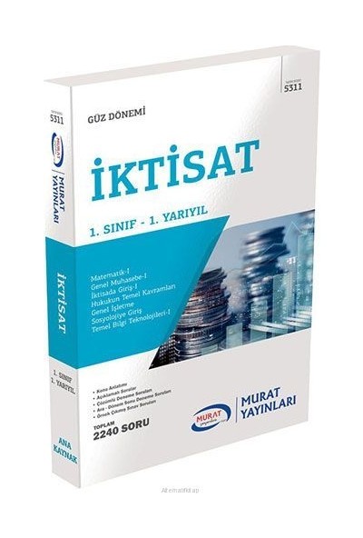 Murat Yayınları Açıköğretim 5311 1. Sınıf Güz Iktisat Konu Anlatımlı Soru Bankası Murat Yayınları Açıköğretim 5311 1. Sınıf Güz Iktisat Konu Anlatımlı Soru Bankası