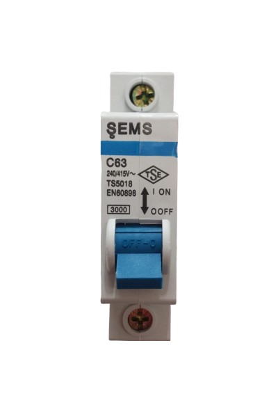 Şems 1 x 63 A Otomat