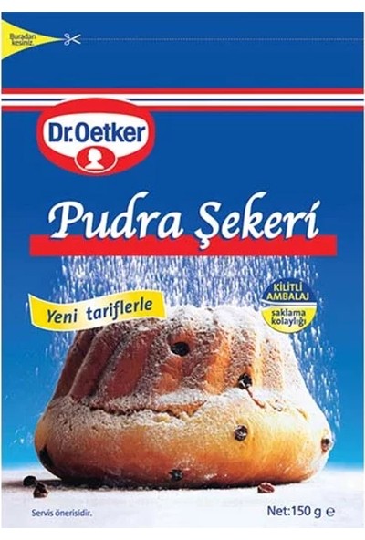 Dr.Oetker Pudra Şekeri Kilitli Ambalaj 150 gr
