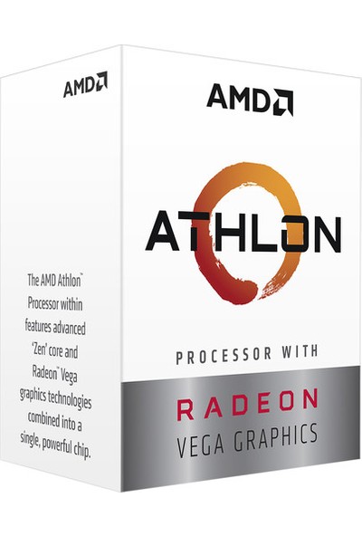 AMD Athlon 3000G 3.5GHz AM4 4MB Cache İşlemci YD3000C6FHBOX AMD Athlon 3000G 3.5GHz AM4 4MB Cache İşlemci YD3000C6FHBOX