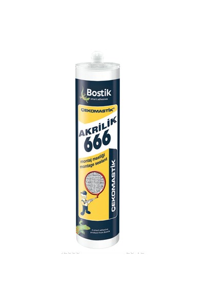 Çekomastik Akrilik 666 Montaj Mastiği Beyaz 500 gr Istanbul E-Hırdavat Çekomastik Akrilik 666 Montaj Mastiği Beyaz 500 gr Istanbul E-Hırdavat