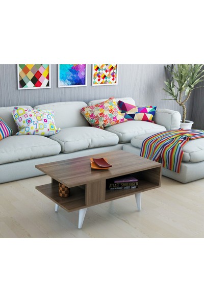 Cantek Damla Orta Sehpa CEVİZ