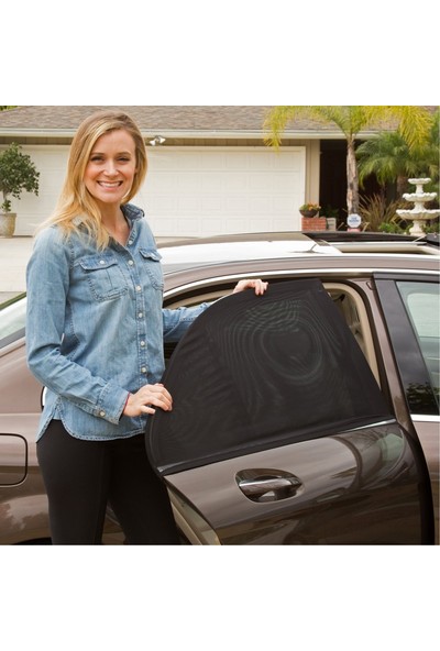 Oto Aksesuarcım Elastik Oto Yan Cam Bebek Güneşliği Perde Hatchback Uyumlu