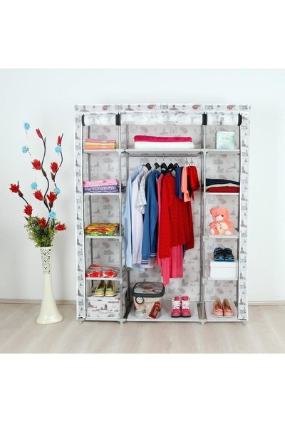 Prado Easy Çelik Profilli Bez Dolap - Tema İstanbul