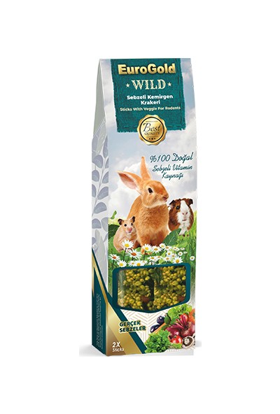Eurogold Wild Kemirgen Krakeri Sebzeli 2 Li