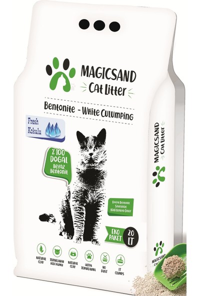 Magicsand Cat Litter Fresh Kokulu İnce Taneli Kedi Kumu 20 l