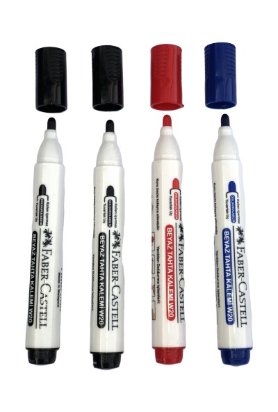 Faber-Castell W20 Doldurulabilir Tahta Kalemi 4 Adet - 2 Siyah 1 Mavi 1 Kırmızı Faber-Castell W20 Doldurulabilir Tahta Kalemi 4 Adet - 2 Siyah 1 Mavi 1 Kırmızı