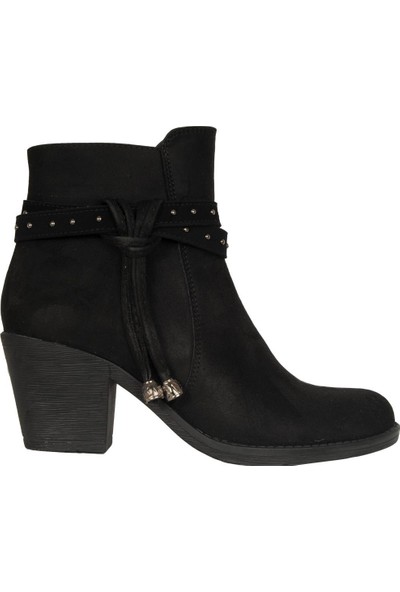 MP 192 7140 Siyah Süet 7Cm Topuklu Kışlık Kadın Bot Ayakkabı MP 192 7140 Siyah Süet 7Cm Topuklu Kışlık Kadın Bot Ayakkabı