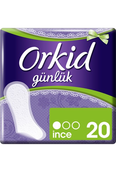 Orkid Yaprak Günlük Ped Normal 20 Adet Tekli Paket Orkid Yaprak Günlük Ped Normal 20 Adet Tekli Paket