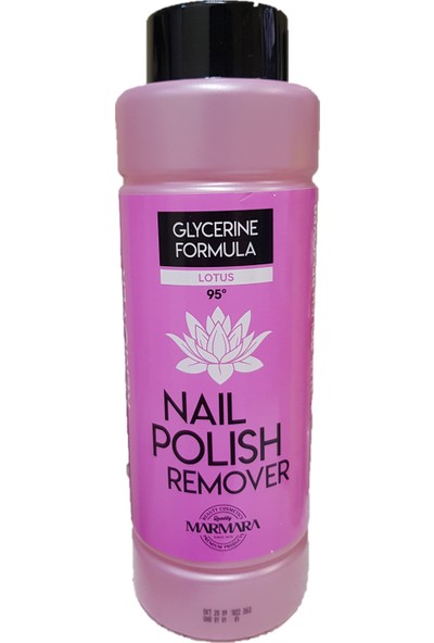 Marmara Nail Polish Remover / Gliserinli Aseton / Lotus 1000ml Marmara Nail Polish Remover / Gliserinli Aseton / Lotus 1000ml