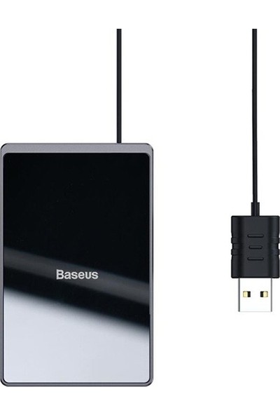 Baseus WX01B-01 Card Ultra-Thin İnce 15W Wireless Kablosuz Şarj Cihazı - Siyah Baseus WX01B-01 Card Ultra-Thin İnce 15W Wireless Kablosuz Şarj Cihazı - Siyah