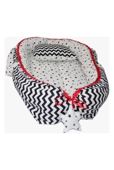 Baskaya Babynest Bebek Uyku Yatağı ve Yastağı %100 Pamuk
