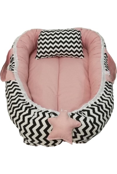 Baskaya Babynest Bebek Uyku Yatağı ve Yastağı %100 Pamuk