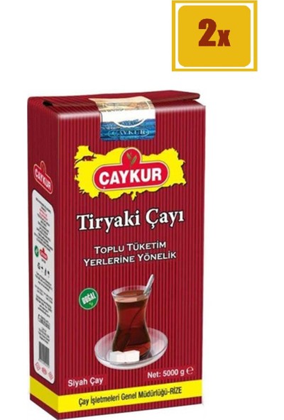 Çaykur Tiryaki Çayı 5 kg 2'li Set