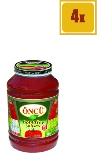 Öncü 4500 gr Cam Domates Salçası 4'lü Set