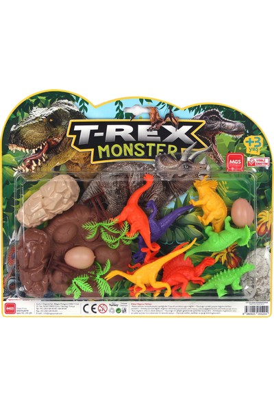 Mgs Oyuncak Büyük Dinazor Kartela Trex Monster Dinazor Set 3609 Mgs Oyuncak Büyük Dinazor Kartela Trex Monster Dinazor Set 3609
