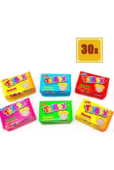 Toybox Oyuncaklı Meyve Aromalı Şekerli Sakız 30'lu Set Toybox Oyuncaklı Meyve Aromalı Şekerli Sakız 30'lu Set