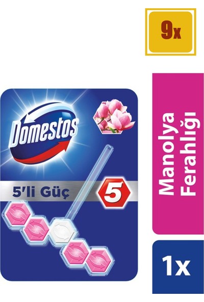 Domestos Wc Blok 5'li Manolya 9'lu Set