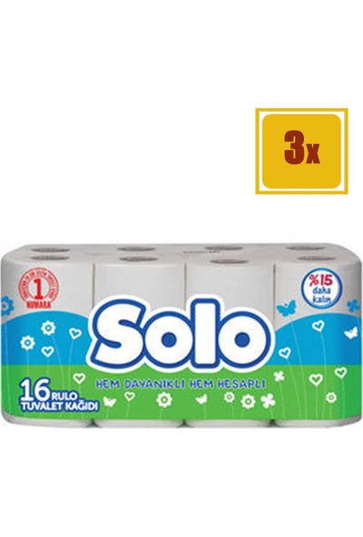 Solo Tuvalet Kağıdı 16 x 3'lü Set