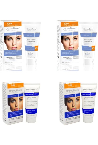 Dermaderm Leke Giderici Beyazlatıcı Gündüz Gece Bakım Kremi Seti (3 Aylık) Dermaderm Leke Giderici Beyazlatıcı Gündüz Gece Bakım Kremi Seti (3 Aylık)
