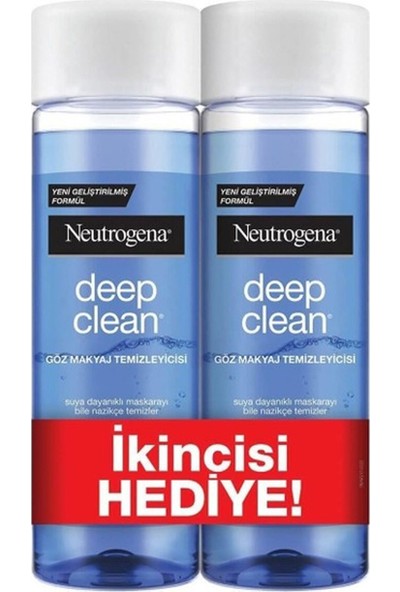 Neutrogena Göz Makyaj Temizleyici 125 ml + 125 ml 2 Li Fırsat Paketiv