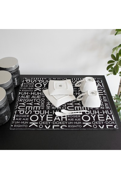 Hamur Baskılı Bulaşık Kurutma Matı 46X36 cm MF-064