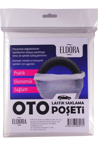 Eldora Lastik Saklama Poşeti