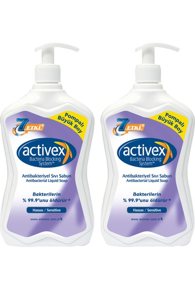 Activex Antibakteriyel Sıvı Sabun Hassas 2x700ml