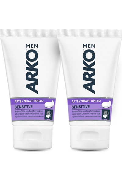Arko Men Sensitive Tıraş Sonrası Krem 2x50ml Arko Men Sensitive Tıraş Sonrası Krem 2x50ml