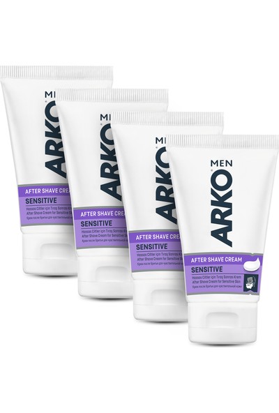 Arko Men Sensitive Tıraş Sonrası Krem 4x50ml Arko Men Sensitive Tıraş Sonrası Krem 4x50ml