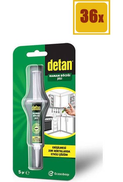 Detan Hamam Böceği Jeli 36'lı Set Detan Hamam Böceği Jeli 36'lı Set