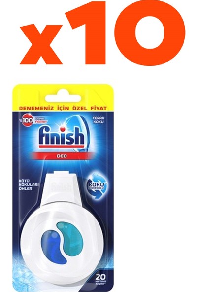 Finish Deo Şelale Ferahlığı Makine Kokusu 10'lu Set