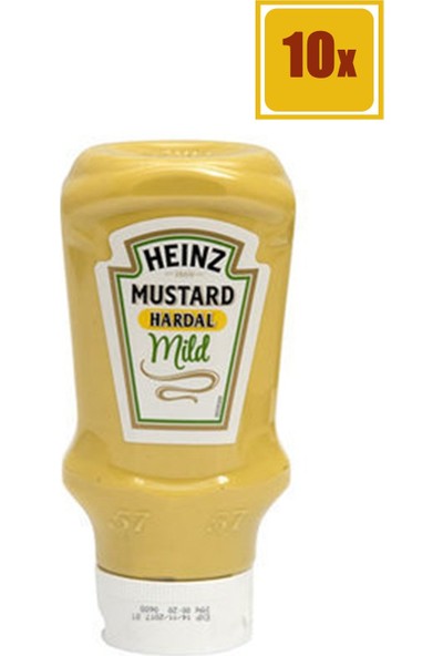Heinz Mild 445 gr Hardal 10'lu Set