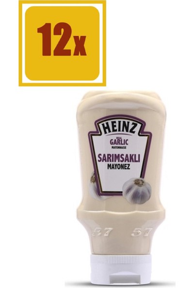 Heinz Sarımsaklı Mayonez 400 gr 12'li Set Heinz Sarımsaklı Mayonez 400 gr 12'li Set