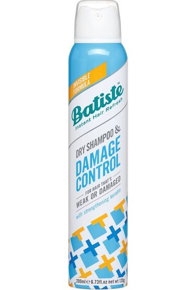 Batiste Yıpranma Karşıtı Kuru Şampuan- Hair Benefits Damage Control Dry Shampoo 200 ml Batiste Yıpranma Karşıtı Kuru Şampuan- Hair Benefits Damage Control Dry Shampoo 200 ml