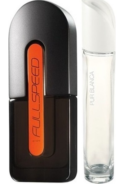 Avon Fullspeed 75 ml Erkek Edt+Avon Purblanca 50 ml Bayan Edt Avon Fullspeed 75 ml Erkek Edt+Avon Purblanca 50 ml Bayan Edt