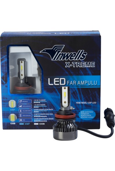 Inwells X-Treme LED Xenon (Zenon) H1 / H3 / H4 / H7 / H11 / H27 / 9005 / 9006
