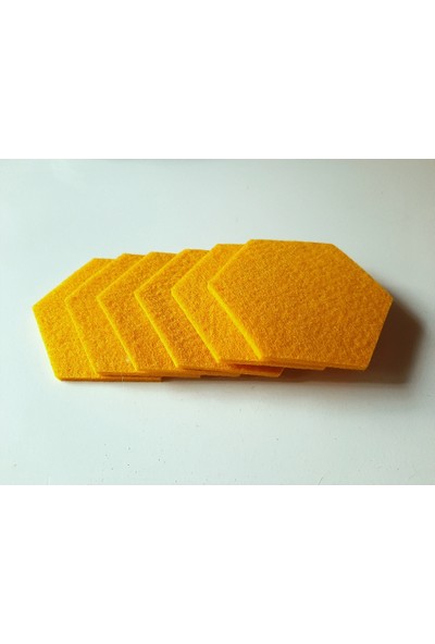 Nil'in Evi Altıgen Keçe Bardak Altlığı