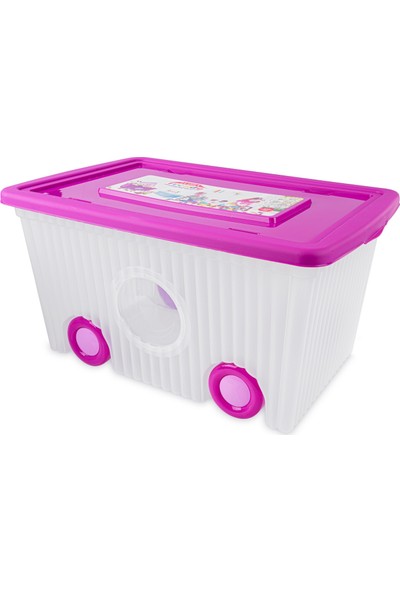 Flora Oyuncak Kutusu 60 Litre Pembe Flora Oyuncak Kutusu 60 Litre Pembe