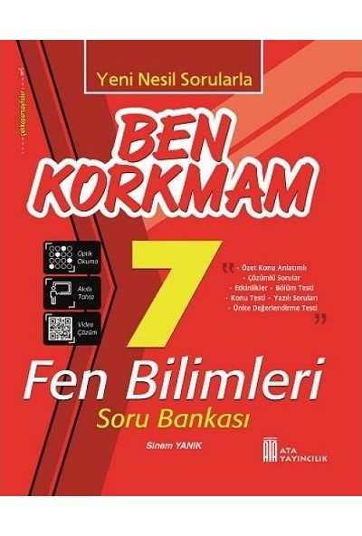 Ata Yayıncılık 7.Sınıf Ben Korkmam Fen Bilimleri Soru Bankası