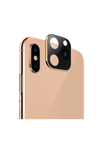 Eretna Apple iPhone 11 Pro Max Lens Dönüştürücü Altın