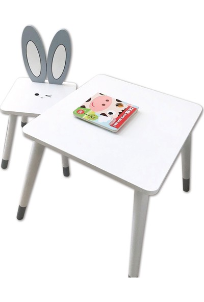 Kd Tavşan KULAK KDMSS34910002 Çocuk Masa ve Sandalye