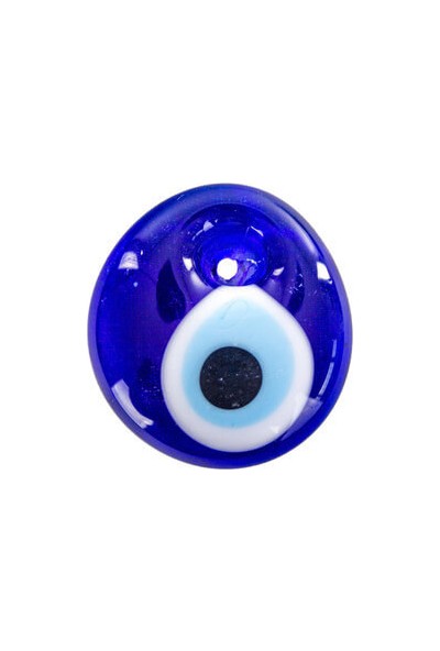 Süme Cam Nazar Boncuğu Delikli Çap 4 cm Süme Cam Nazar Boncuğu Delikli Çap 4 cm