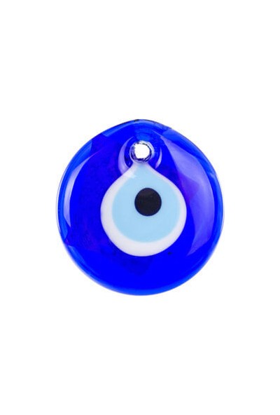 Süme Cam Nazar Boncuğu Delikli Çap 9 cm Süme Cam Nazar Boncuğu Delikli Çap 9 cm