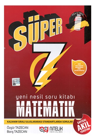 Nitelik Yayınları 7. Sınıf Süper Yeni Nesil Matematik Soru Kitabı Nitelik Yayınları 7. Sınıf Süper Yeni Nesil Matematik Soru Kitabı